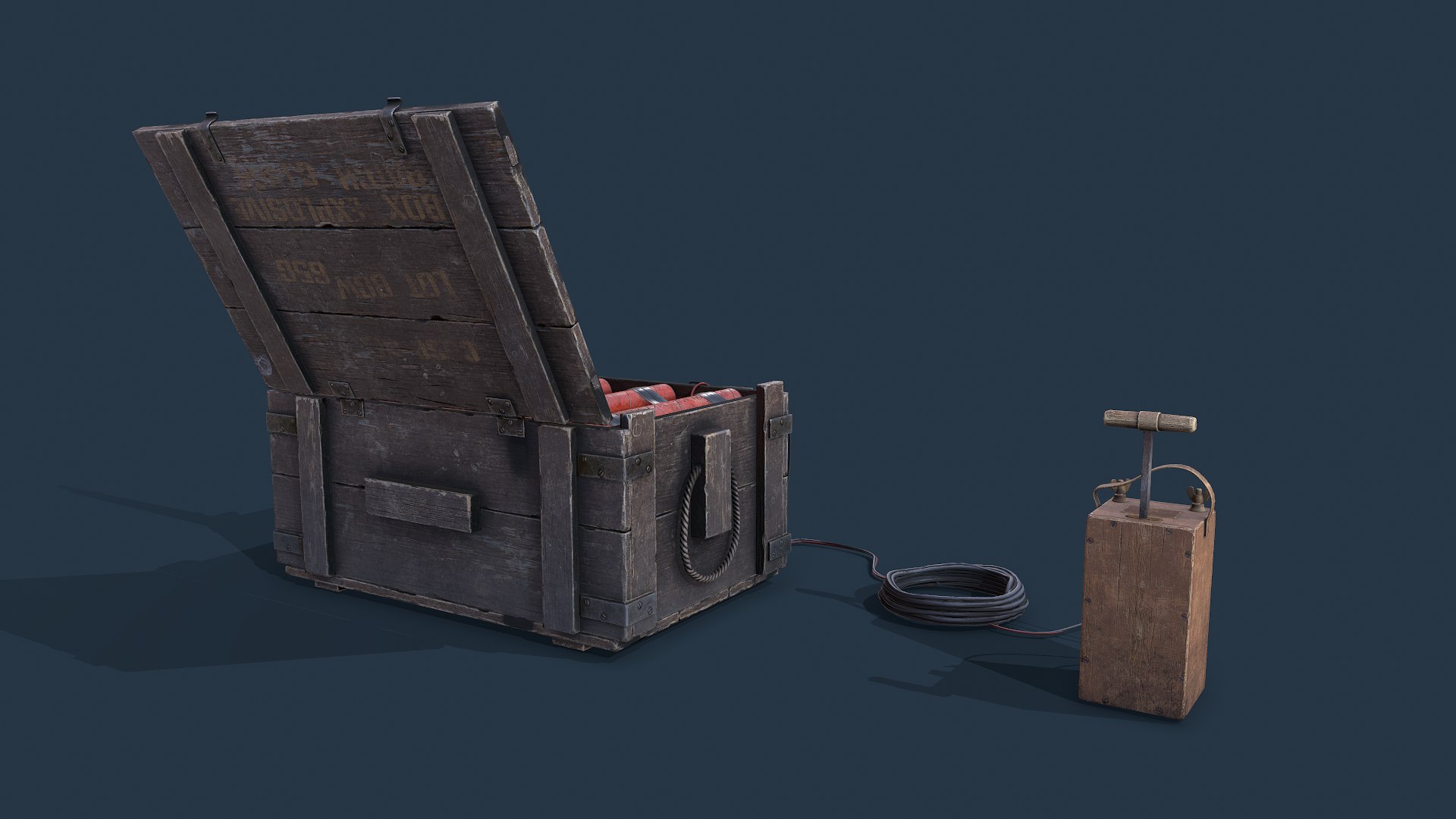 Dynamite Box Blaster 3D Model - TurboSquid 2153749