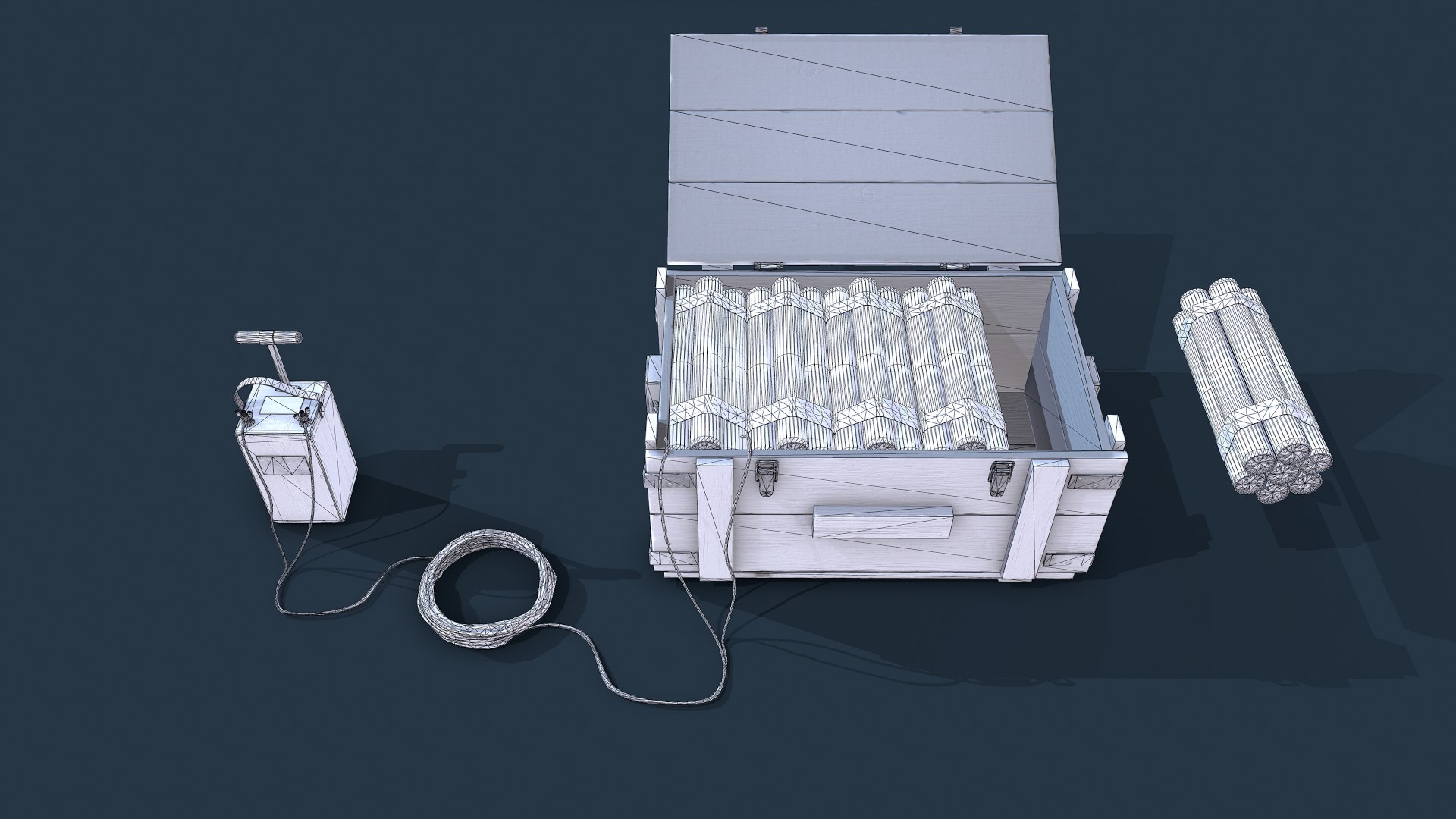 Dynamite Box Blaster 3D Model - TurboSquid 2153749