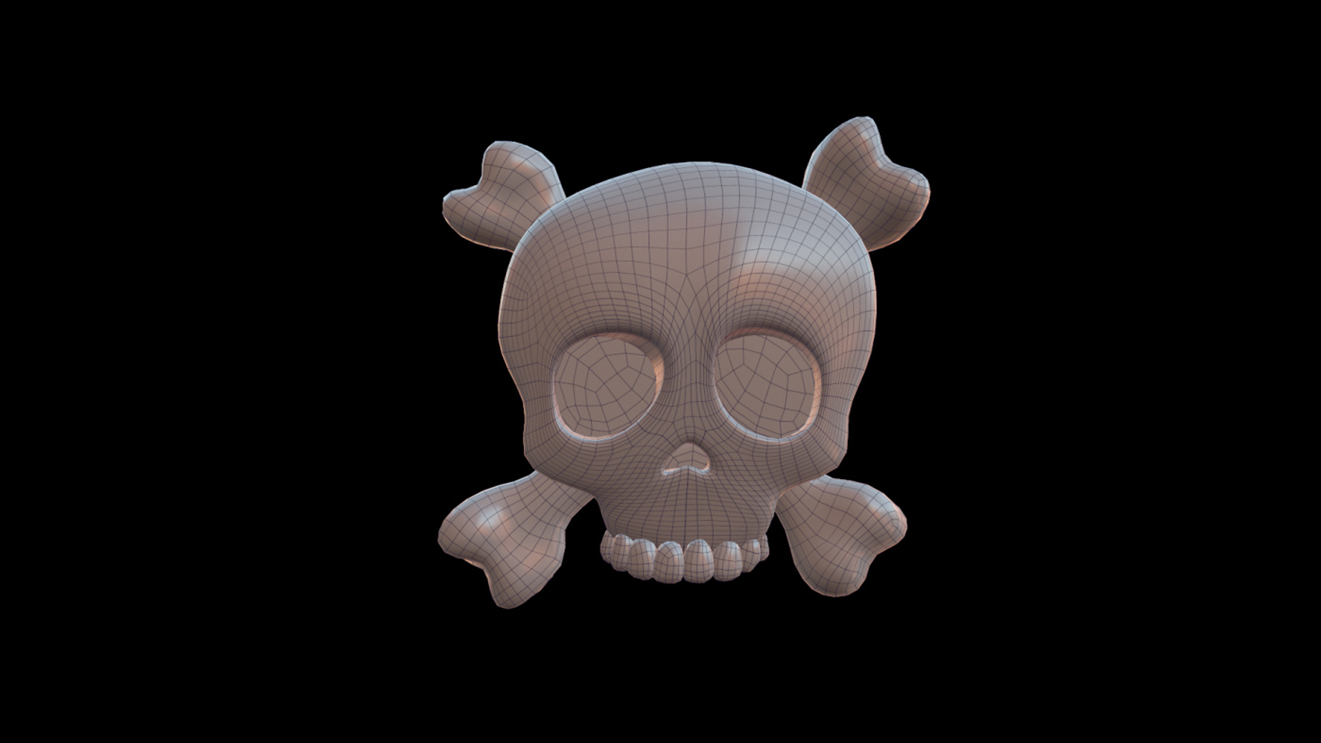 Bones Crossbones Icon Model - TurboSquid 1181663