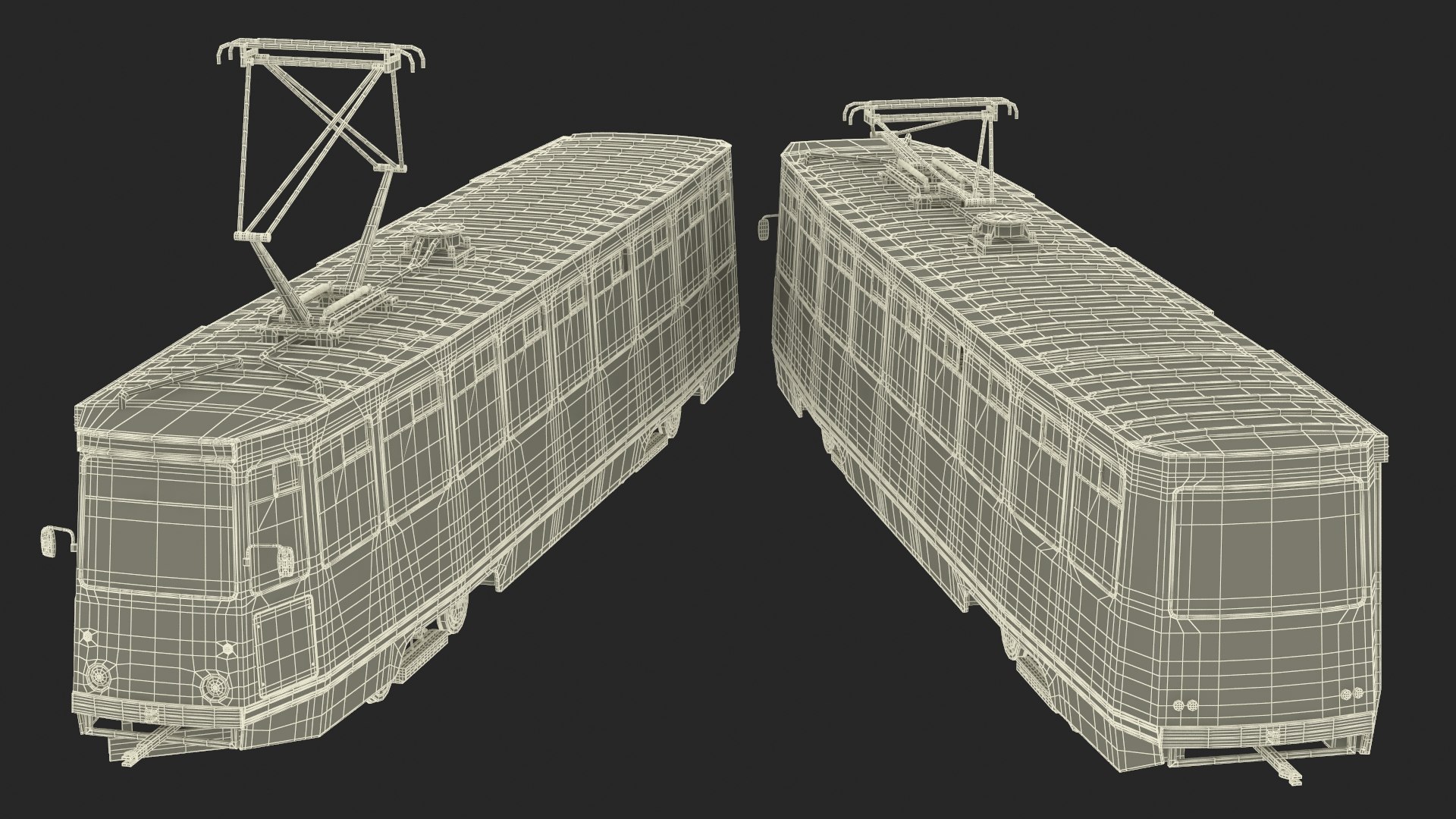 Retro Soviet Tram KTM-5 New Rigged 3D - TurboSquid 2128840
