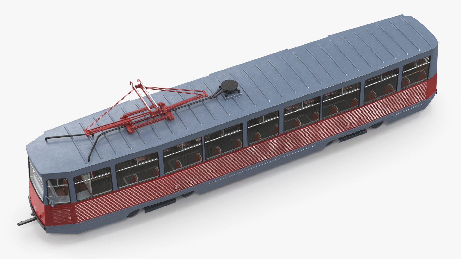 Retro Soviet Tram KTM-5 New Rigged 3D - TurboSquid 2128840