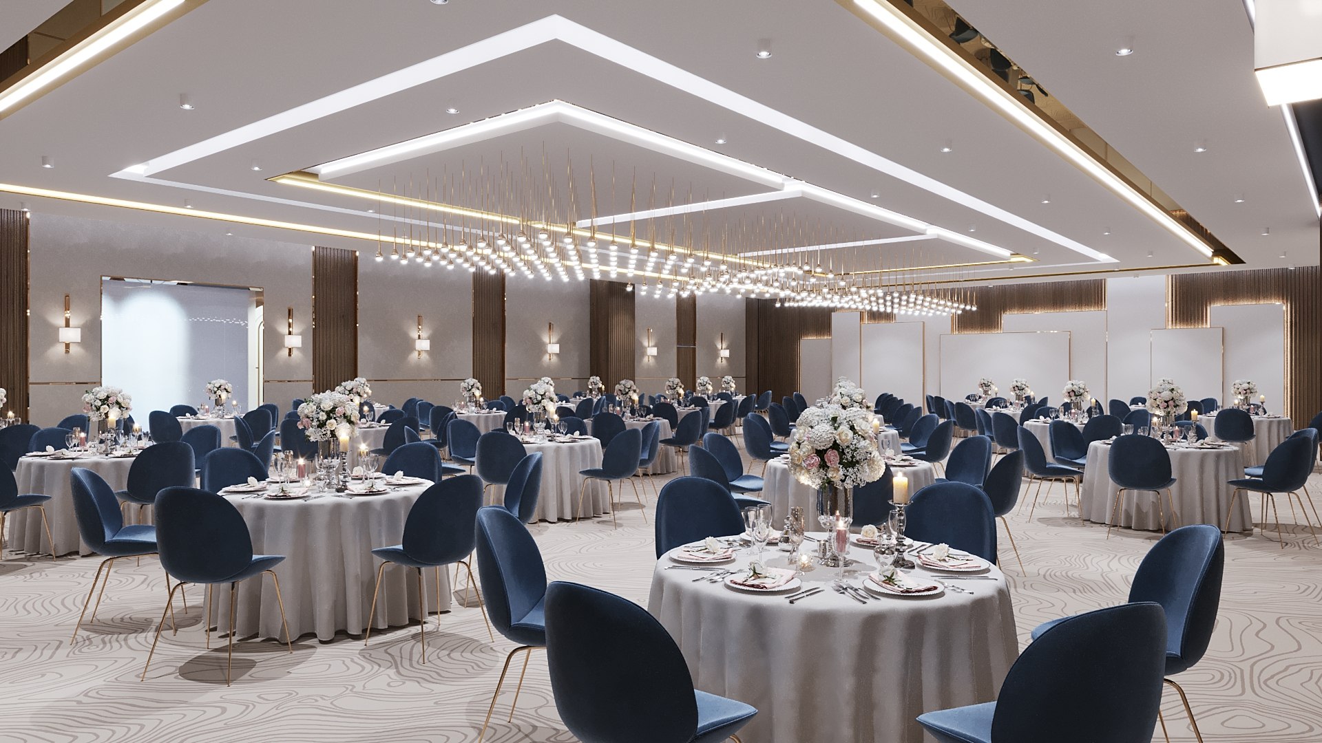 Modern Wedding And Confrence Hall 01 3D Model Model - TurboSquid 2118283