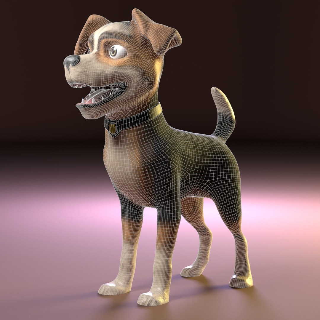 Cartoon Dog Rigged 3D Model - TurboSquid 2238012