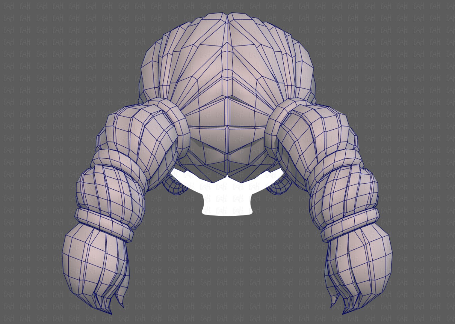 3D Base Hair for girl V24 - TurboSquid 1947268