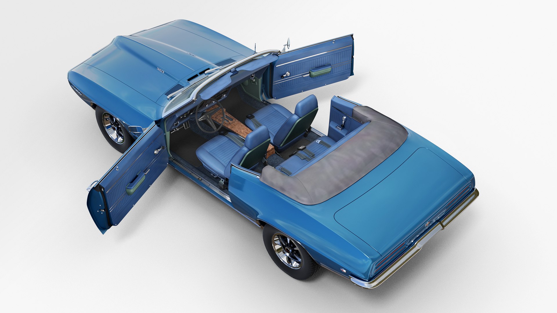 3D Model 1969 Pontiac Firebird - TurboSquid 1644311