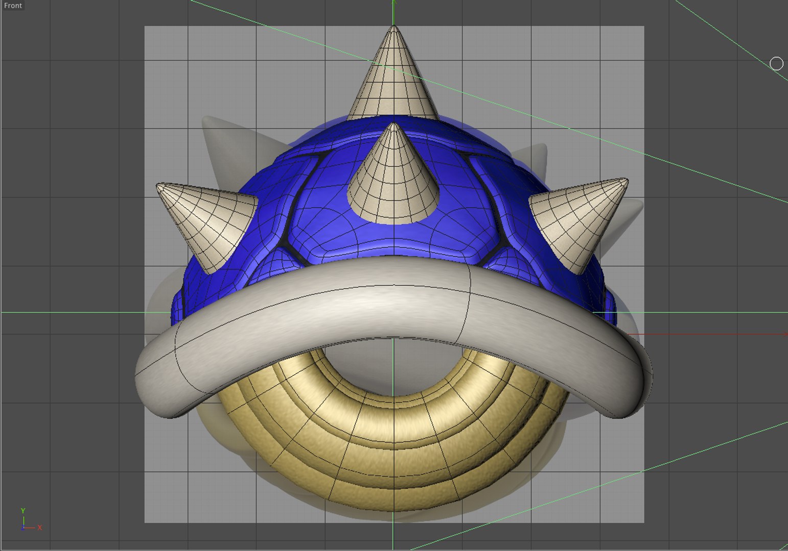 Blue Shell 3d Model