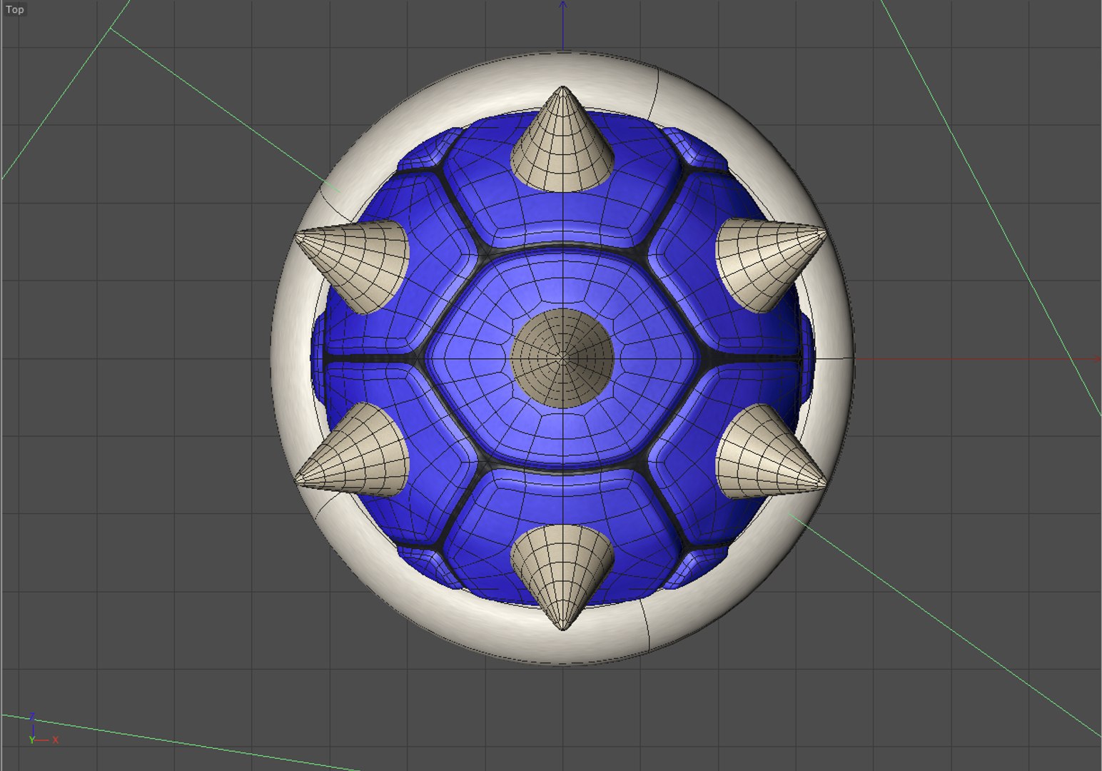 Blue Shell 3d Model