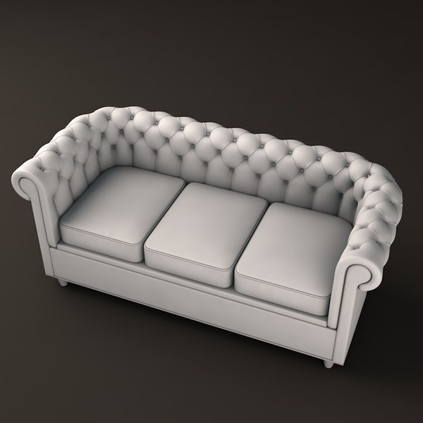 3D model chesterfield sofa - TurboSquid 1190201