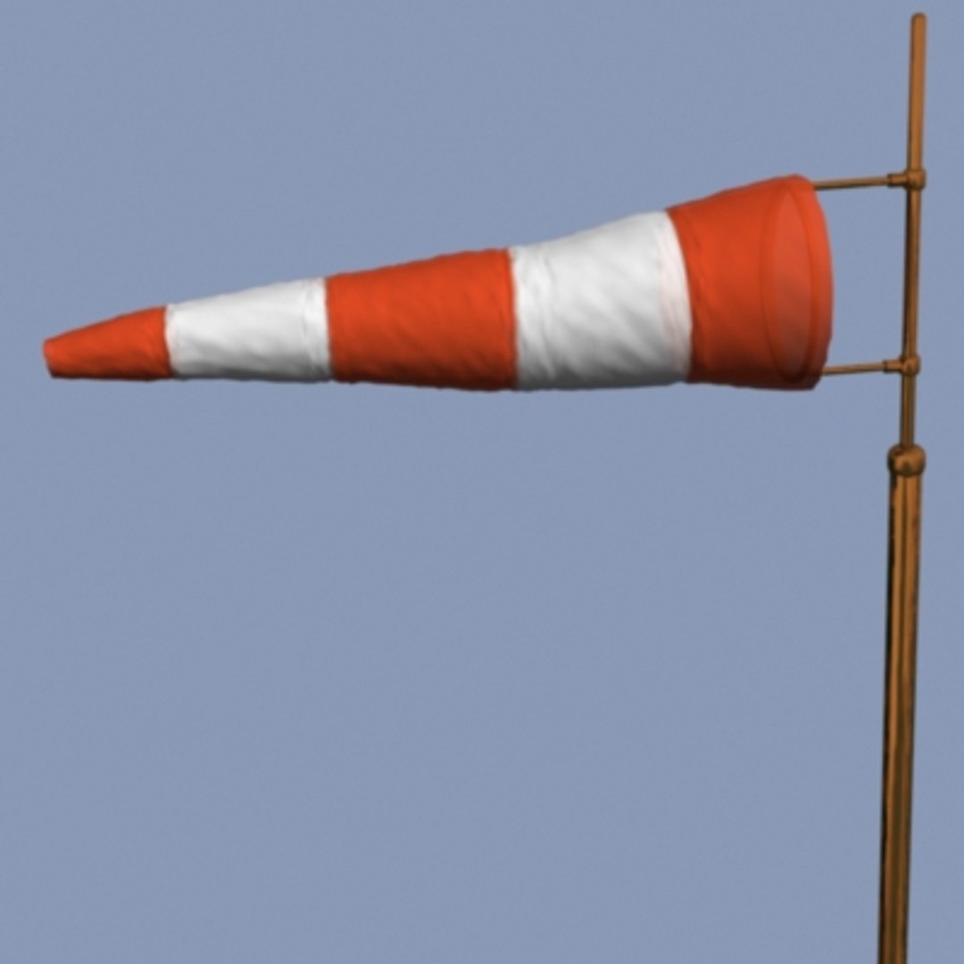 windsock wind 3d model