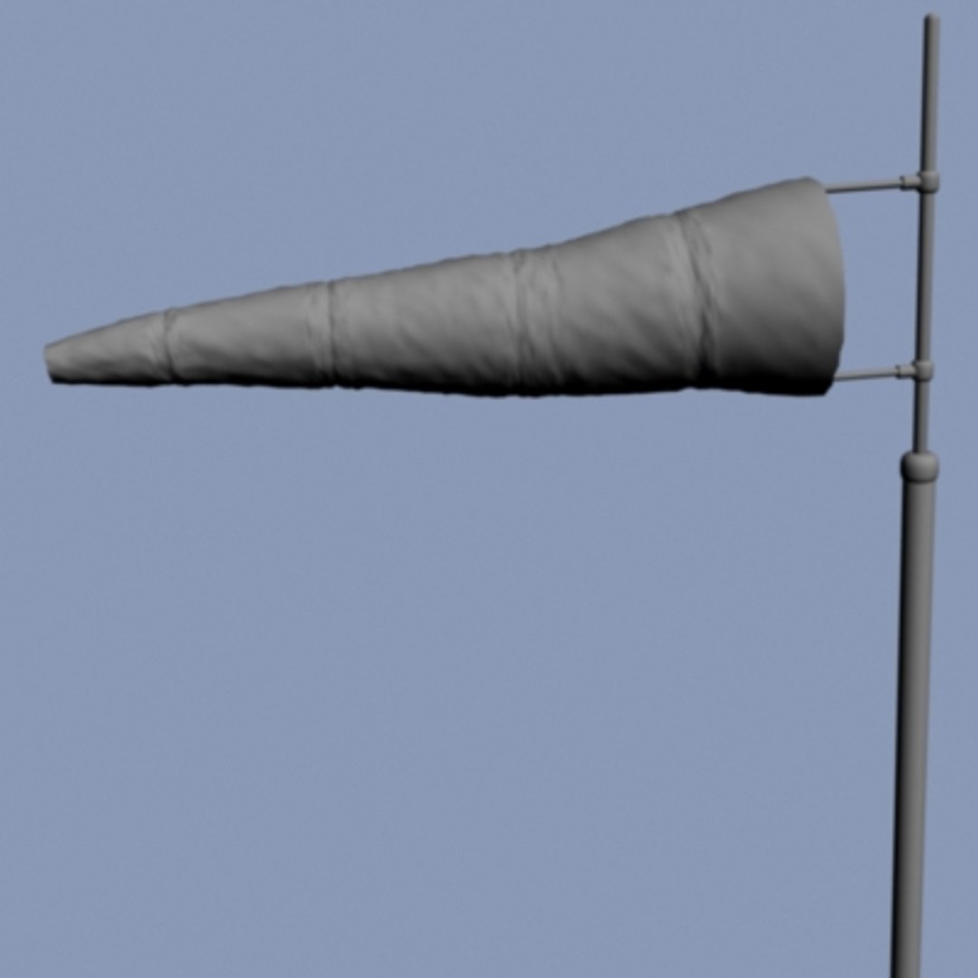 windsock wind 3d model