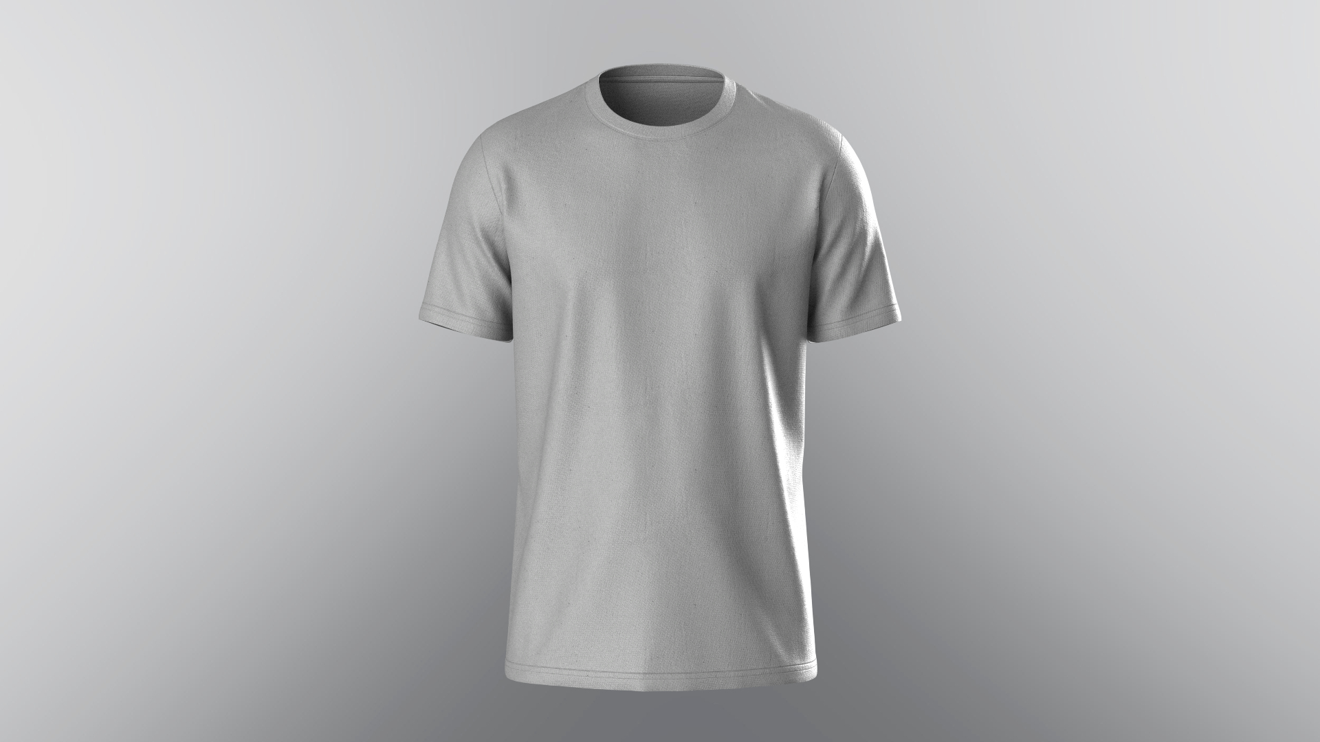 Men Loose-Fit Short-Sleeve Round Neck T-Shirt CLO File Model ...