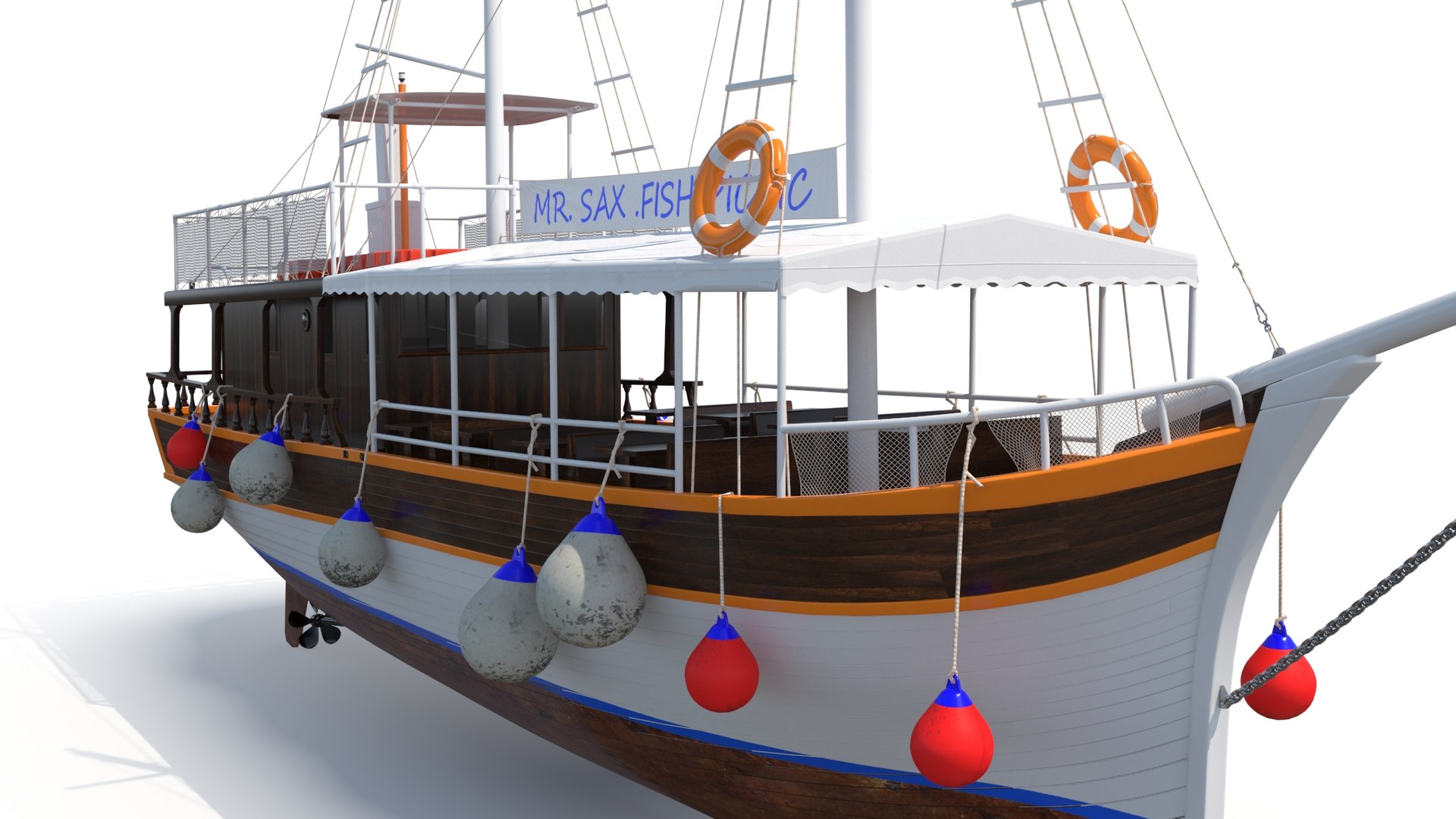 Excursion Ship 3D Model - TurboSquid 1856752