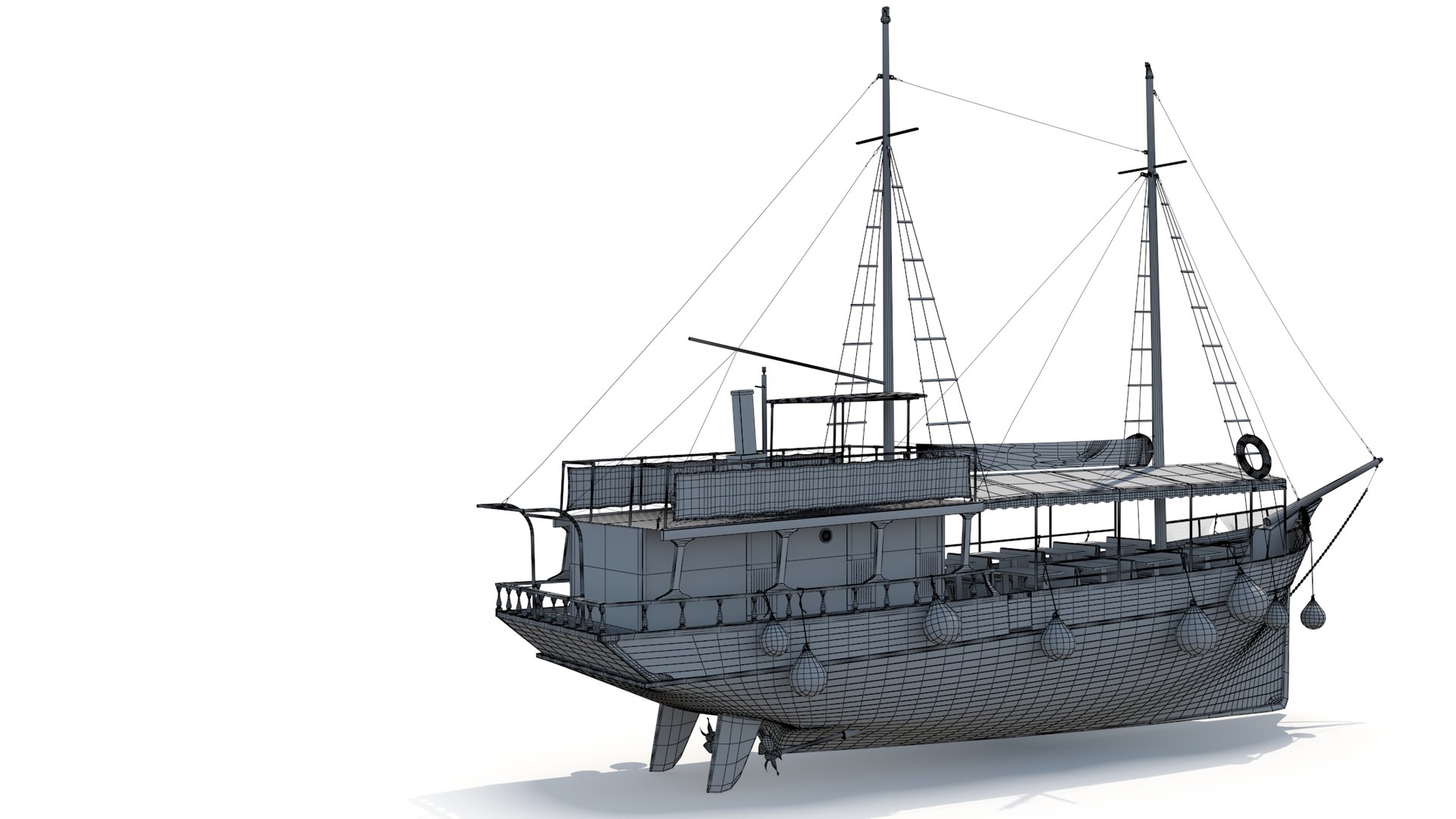 Excursion Ship 3D Model - TurboSquid 1856752