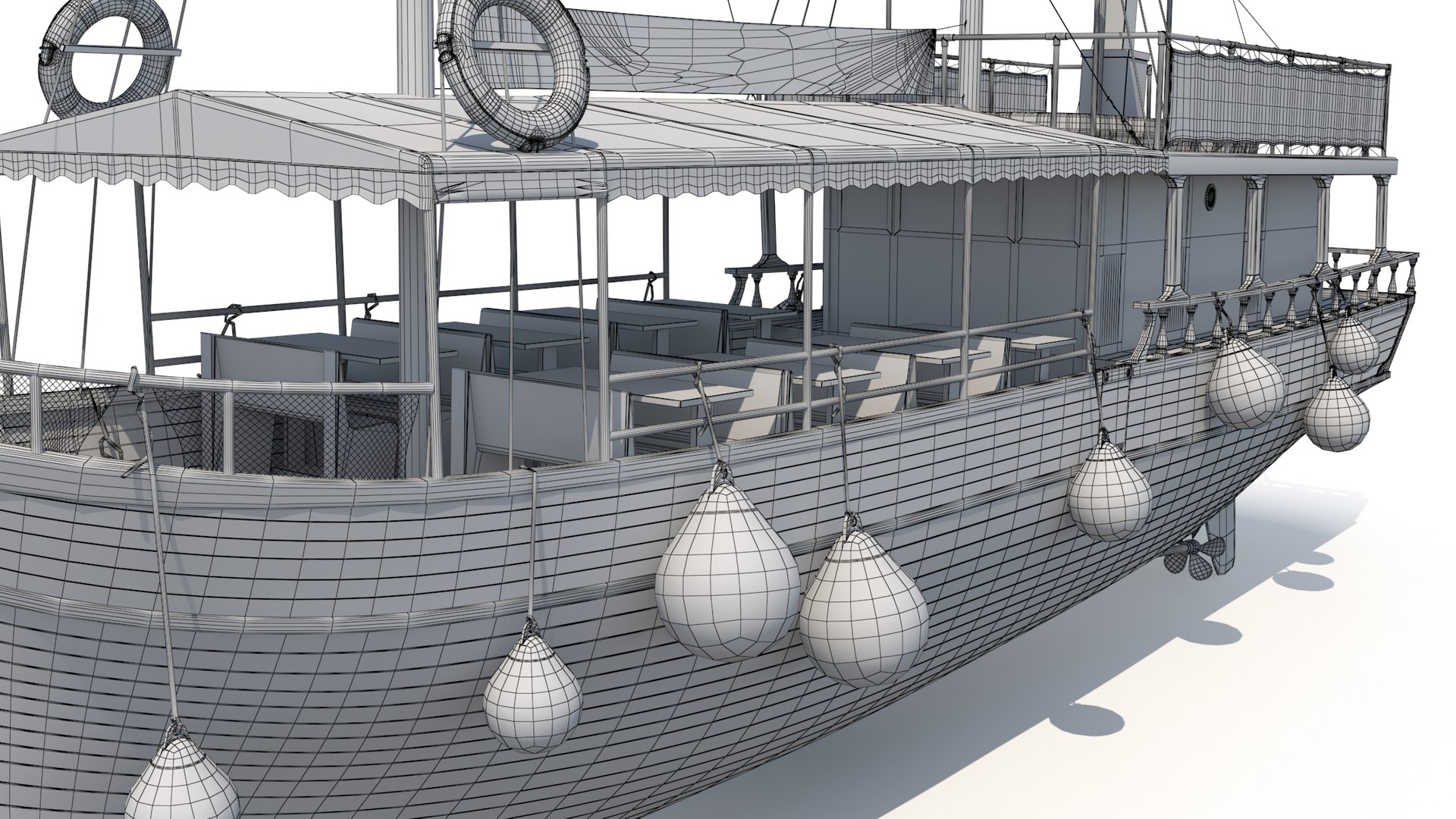 Excursion Ship 3D Model - TurboSquid 1856752