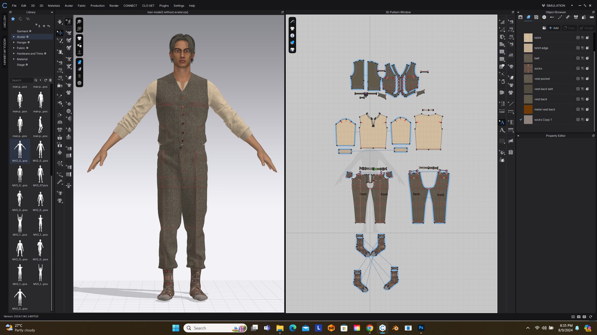 Man Outfits In Clo3d 3D - TurboSquid 2334257