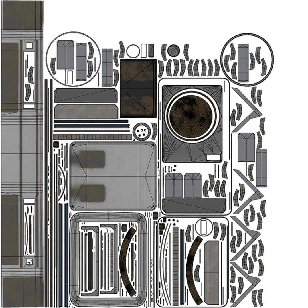 Sci-Fi Cyberpunk Air Conditioner 3D Model - TurboSquid 2312315