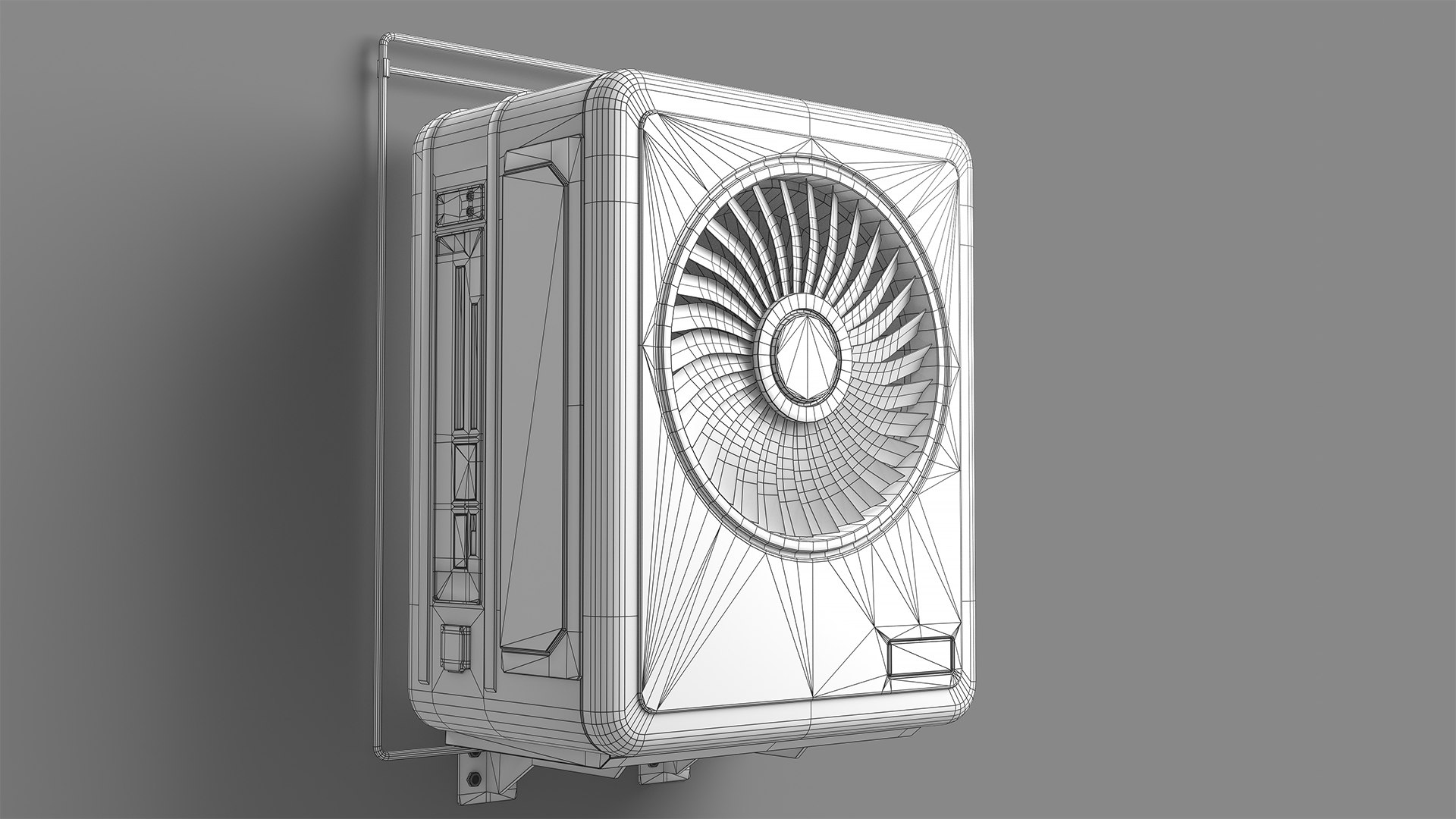 Sci-Fi Cyberpunk Air Conditioner 3D Model - TurboSquid 2312315