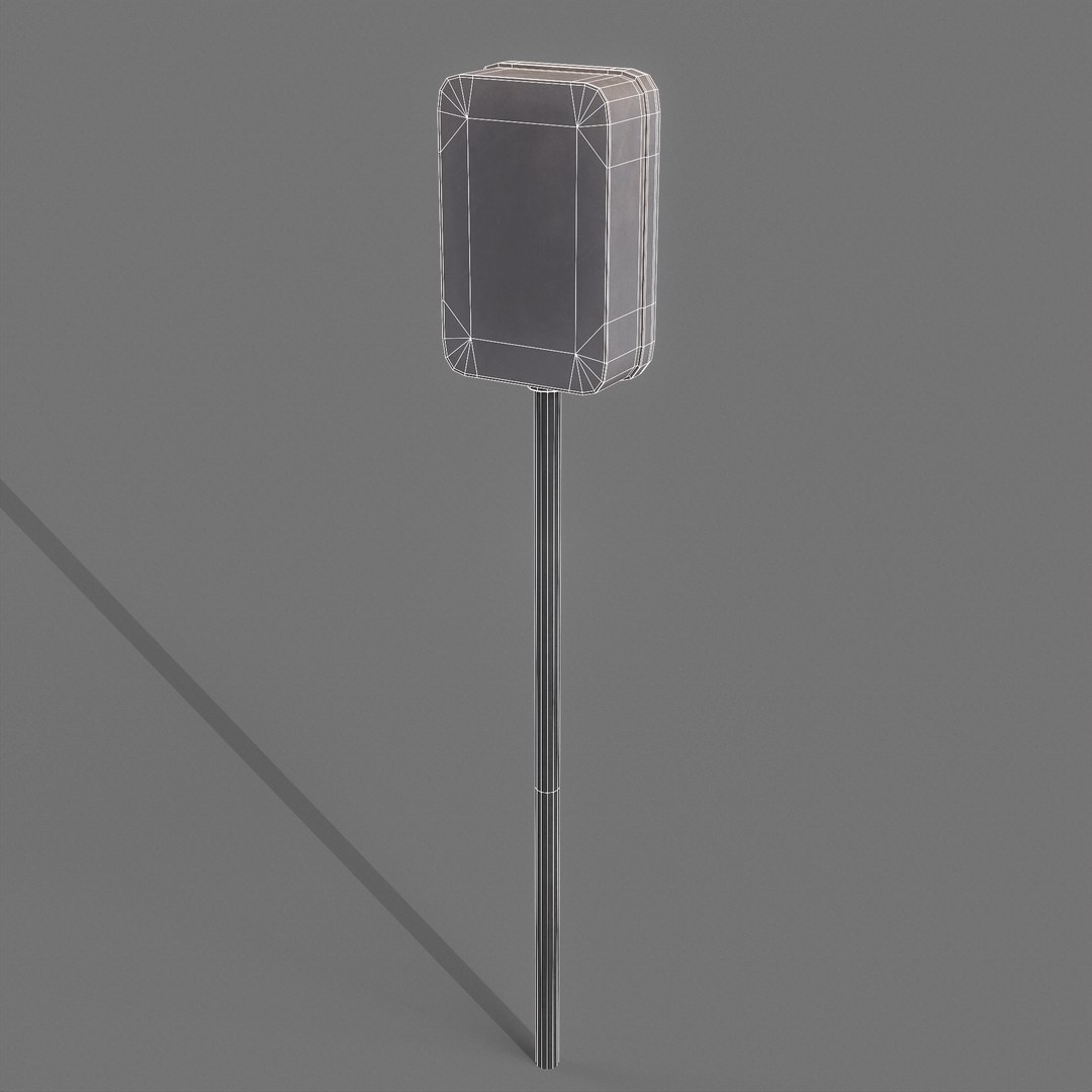 Vintage Wall Electric Box Low Poly 3D Model - TurboSquid 1926473