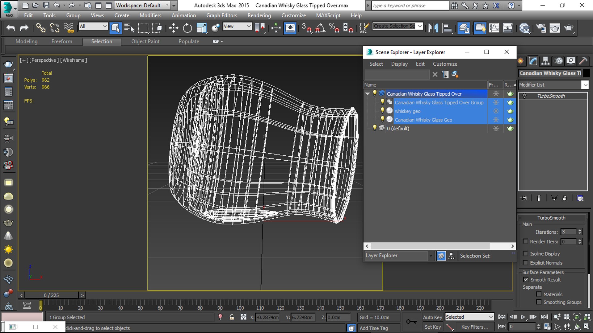 3D Realistic Canadian Whisky Glass - TurboSquid 1591054