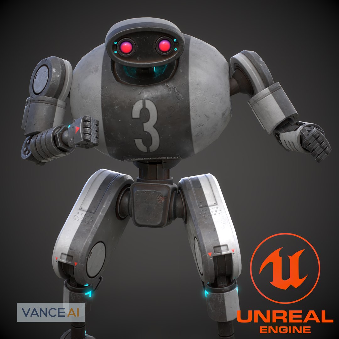 Robot UE4 game ready3D模型 - TurboSquid 1962735