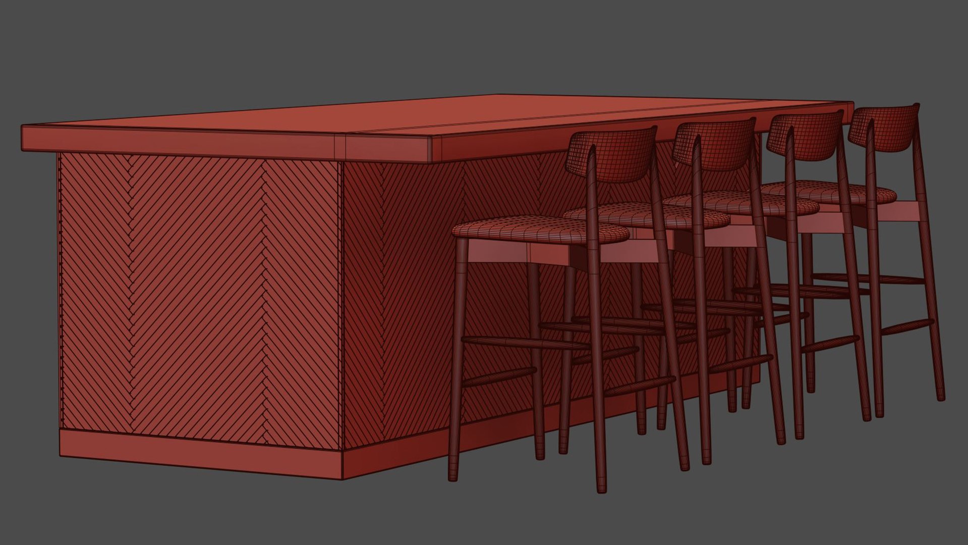 Jack Bar Furniture Set V5 By Bpoint 3D Model - TurboSquid 2034044