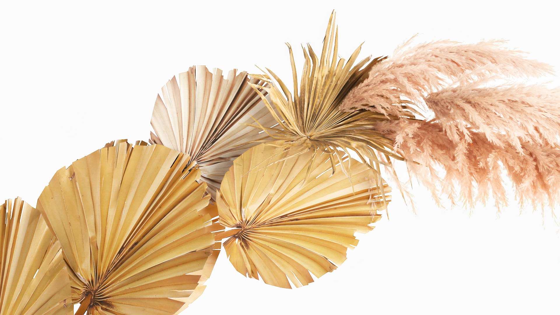 3D Wedding Arch Made Of Dry Reeds And Palm Leaves For Decor 1062 ...