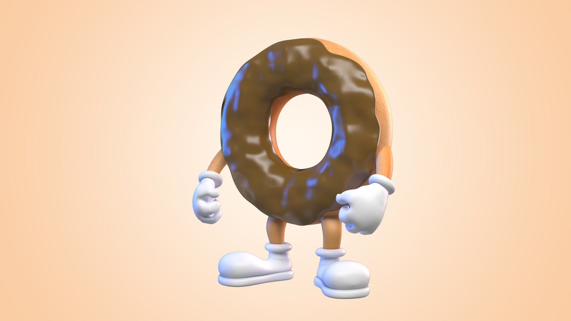 3D Donut Man Character - TurboSquid 1535608