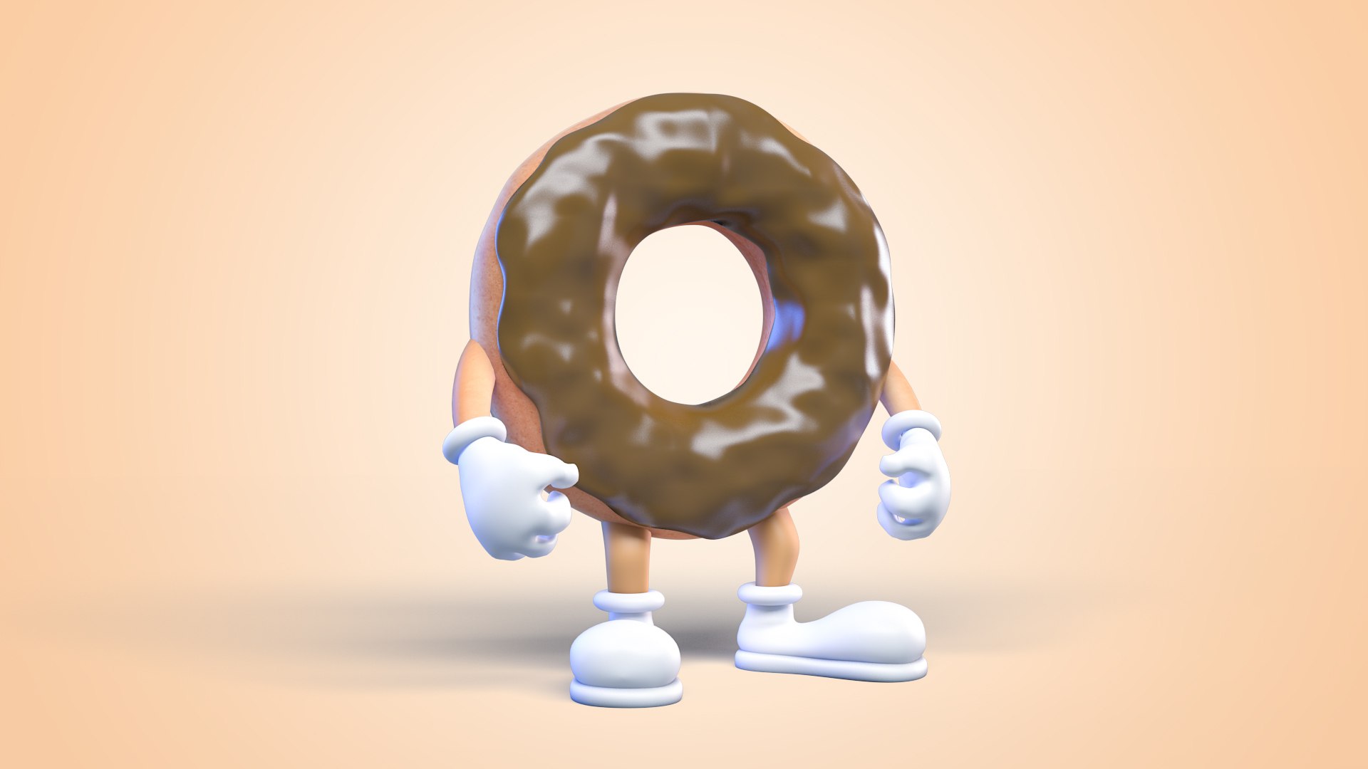 3D Donut Man Character - TurboSquid 1535608