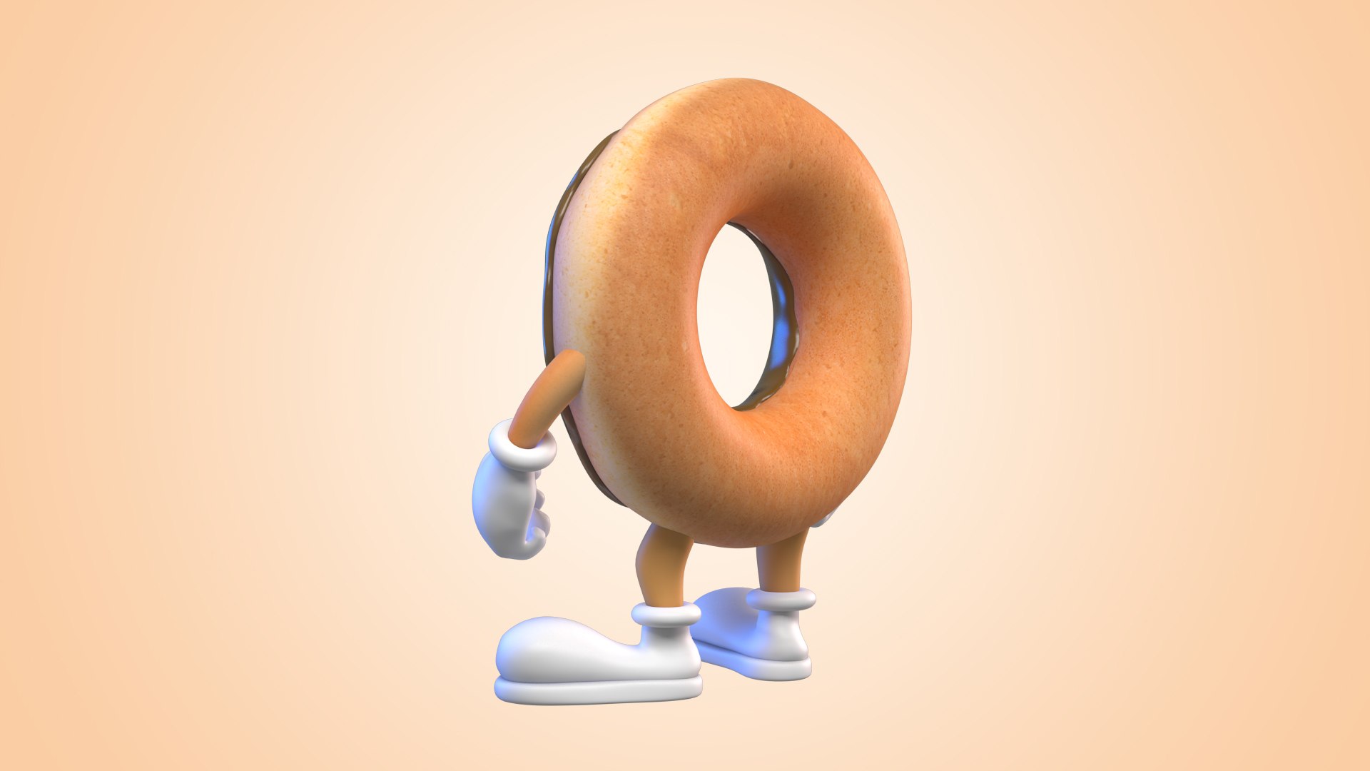 3D Donut Man Character - TurboSquid 1535608