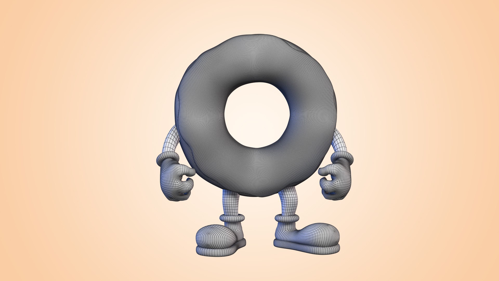 3D Donut Man Character - TurboSquid 1535608