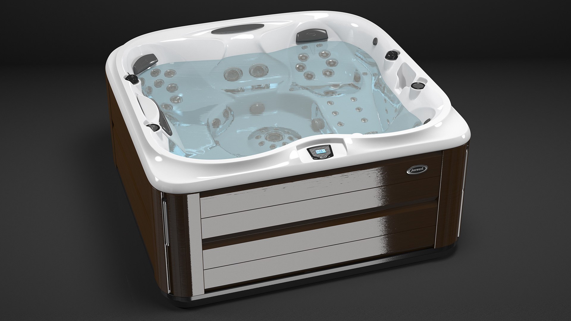 3D Jacuzzi J475 Spa Hot Tub Hardwood With Water Model - TurboSquid 1726235