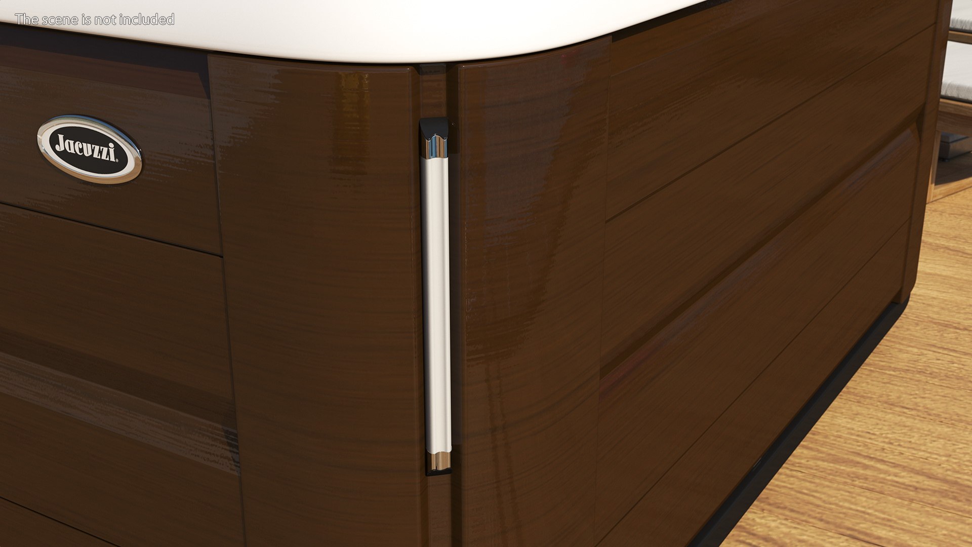 3D Jacuzzi J475 Spa Hot Tub Hardwood With Water Model - TurboSquid 1726235