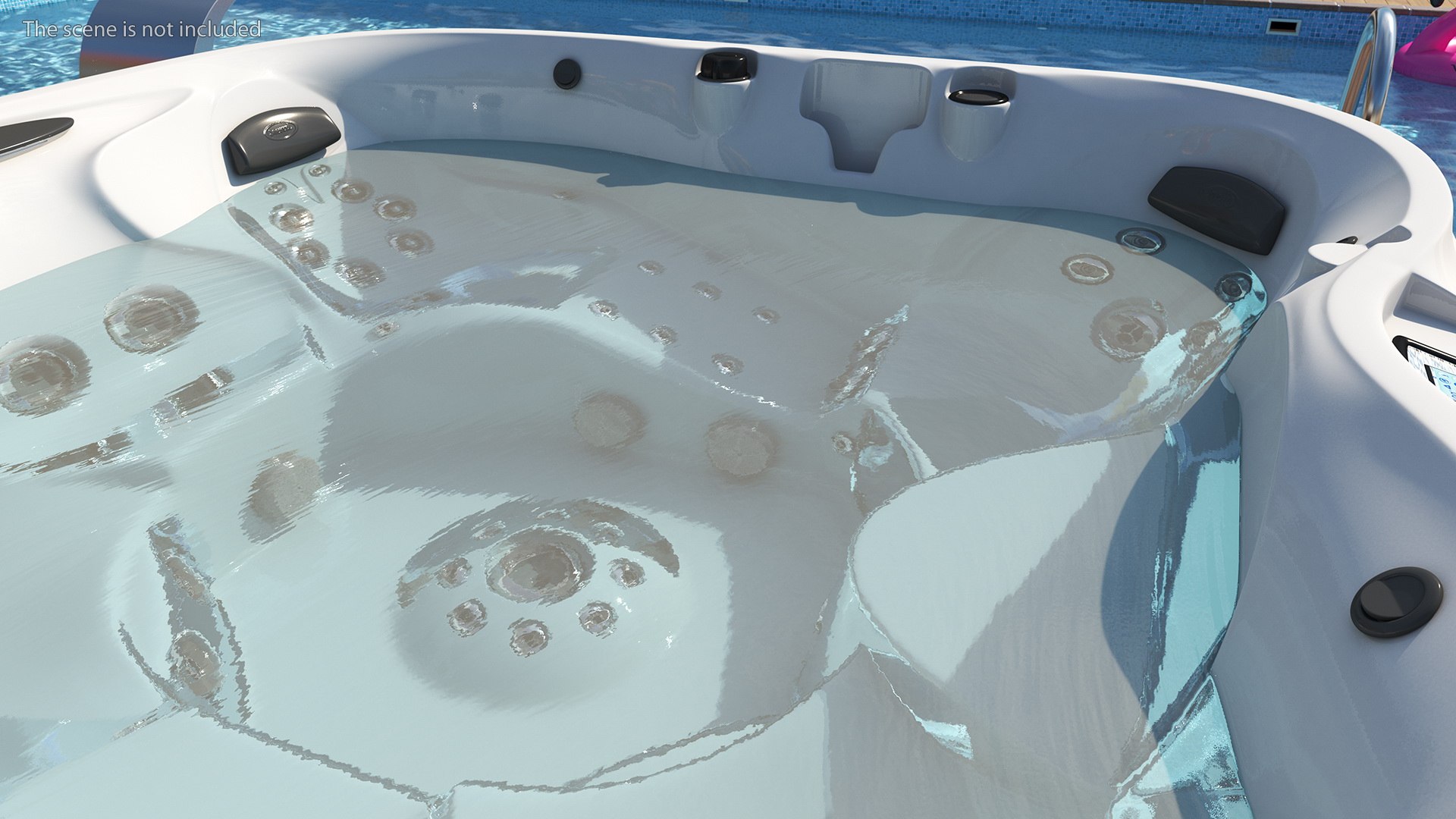 3D Jacuzzi J475 Spa Hot Tub Hardwood With Water Model - TurboSquid 1726235