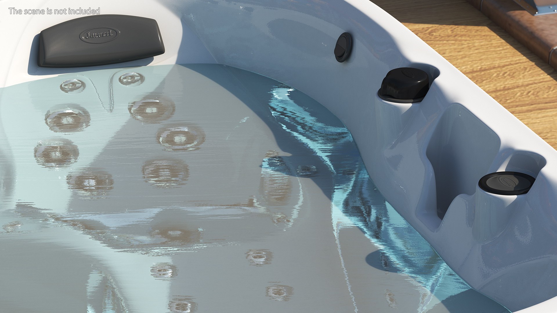 3D Jacuzzi J475 Spa Hot Tub Hardwood With Water Model - TurboSquid 1726235