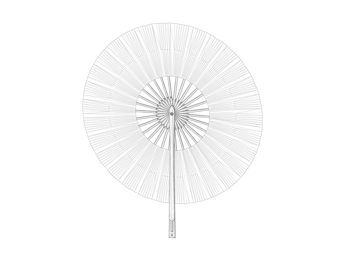 Chinese Traditional Round Fan Model - TurboSquid 2049547