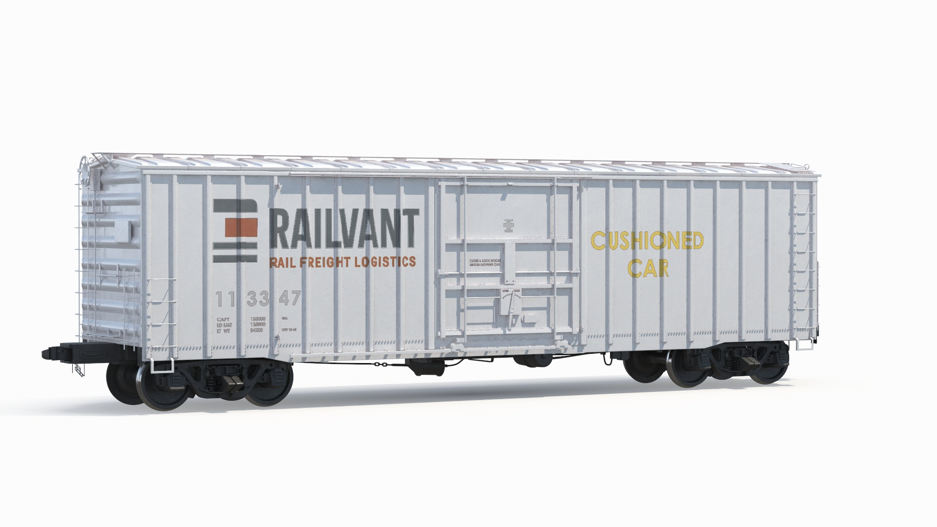 3D Sliding Door Rail Boxcar X58 White - TurboSquid 2415964