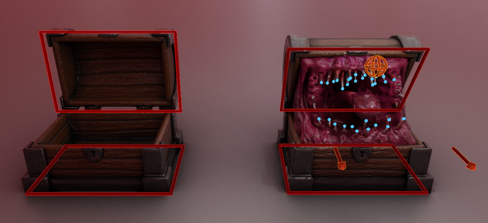 Mimic Chest Monster - Rigged And Animated 3D - TurboSquid 2180794