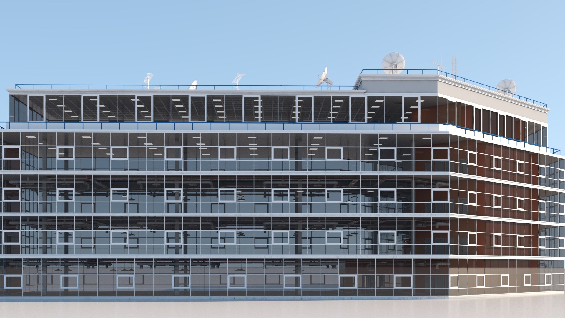 3D office building interior exterior - TurboSquid 1692922