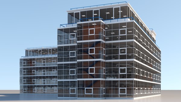 3D office building interior exterior - TurboSquid 1692922