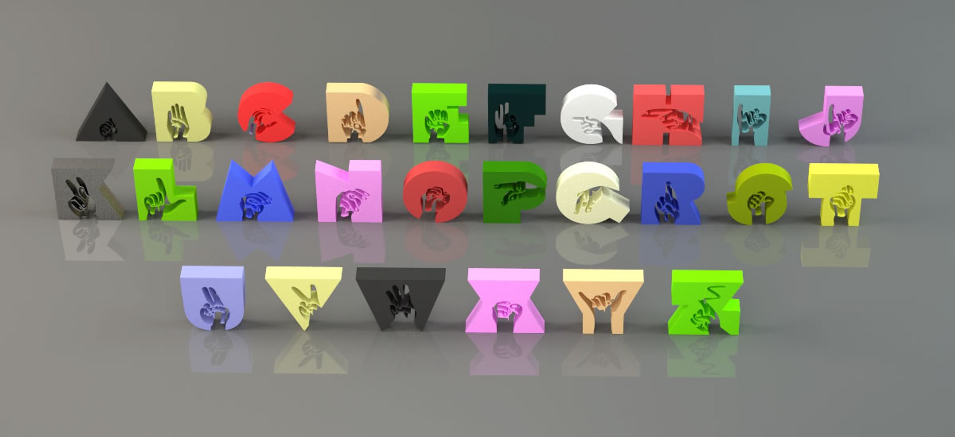 3D Letters Animations Cartoon Film Model - TurboSquid 1174120