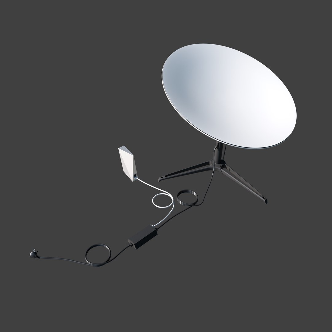 3D Model Starlink Dish And Router 3D Model Low - TurboSquid 2254949