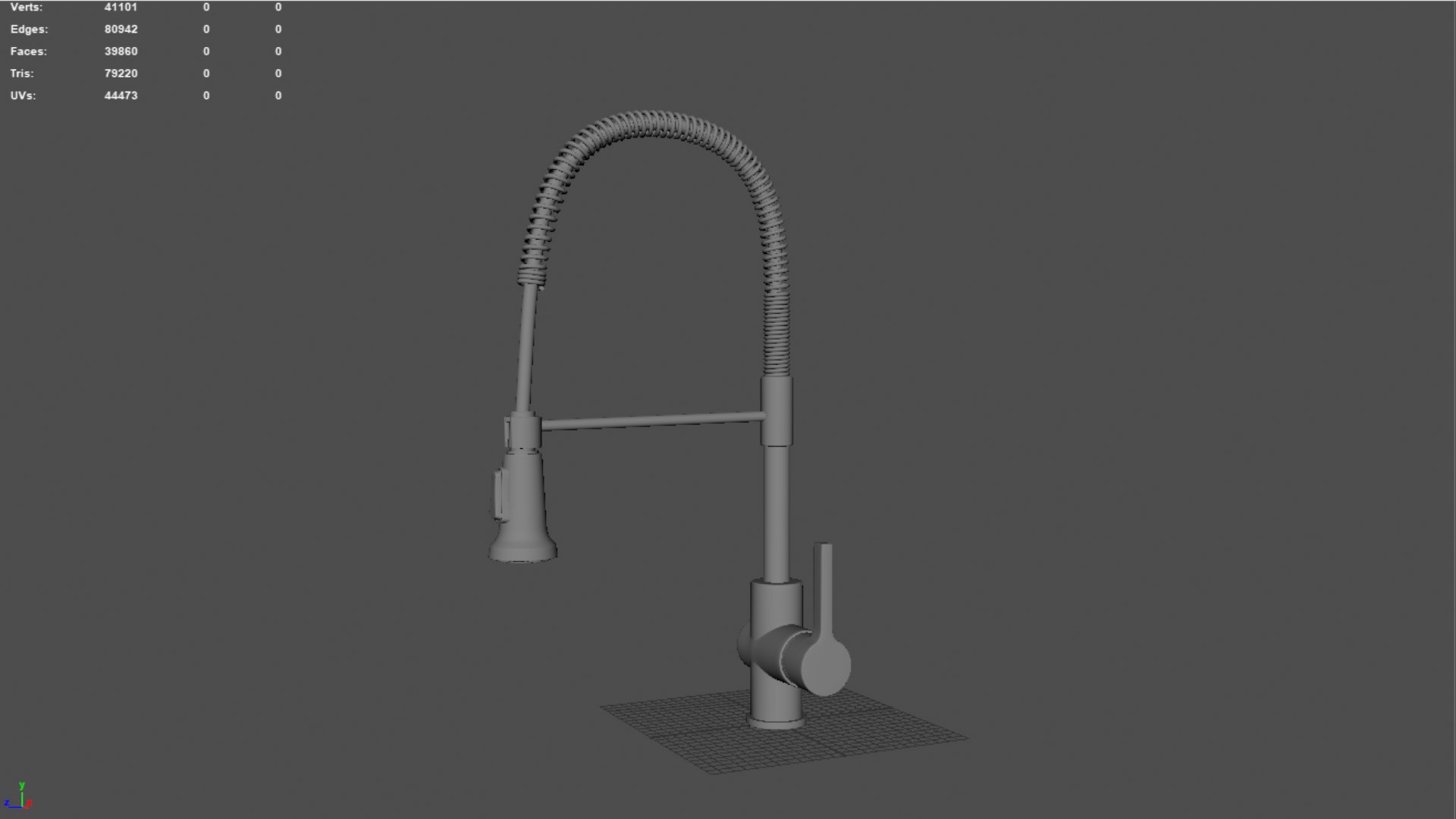 Tap Kitchen Modern Kitchen Faucet Tap 3D Model - TurboSquid 2319194