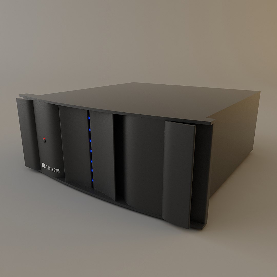 3d Model Of Jbl Synthesis Power Amplifier