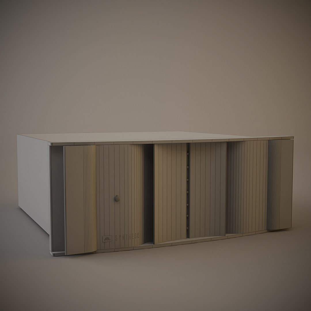 3d Model Of Jbl Synthesis Power Amplifier