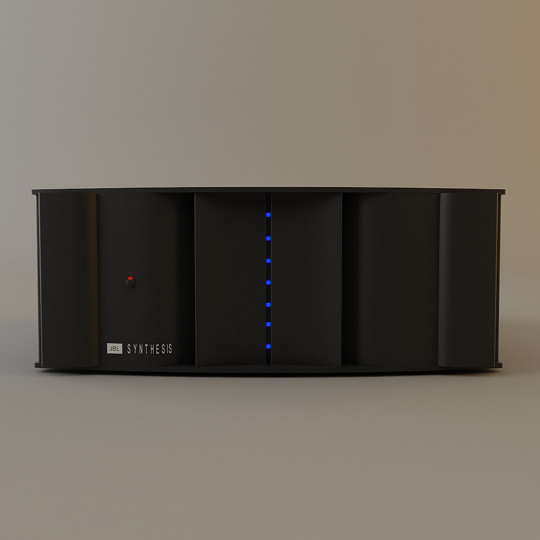 3d Model Of Jbl Synthesis Power Amplifier