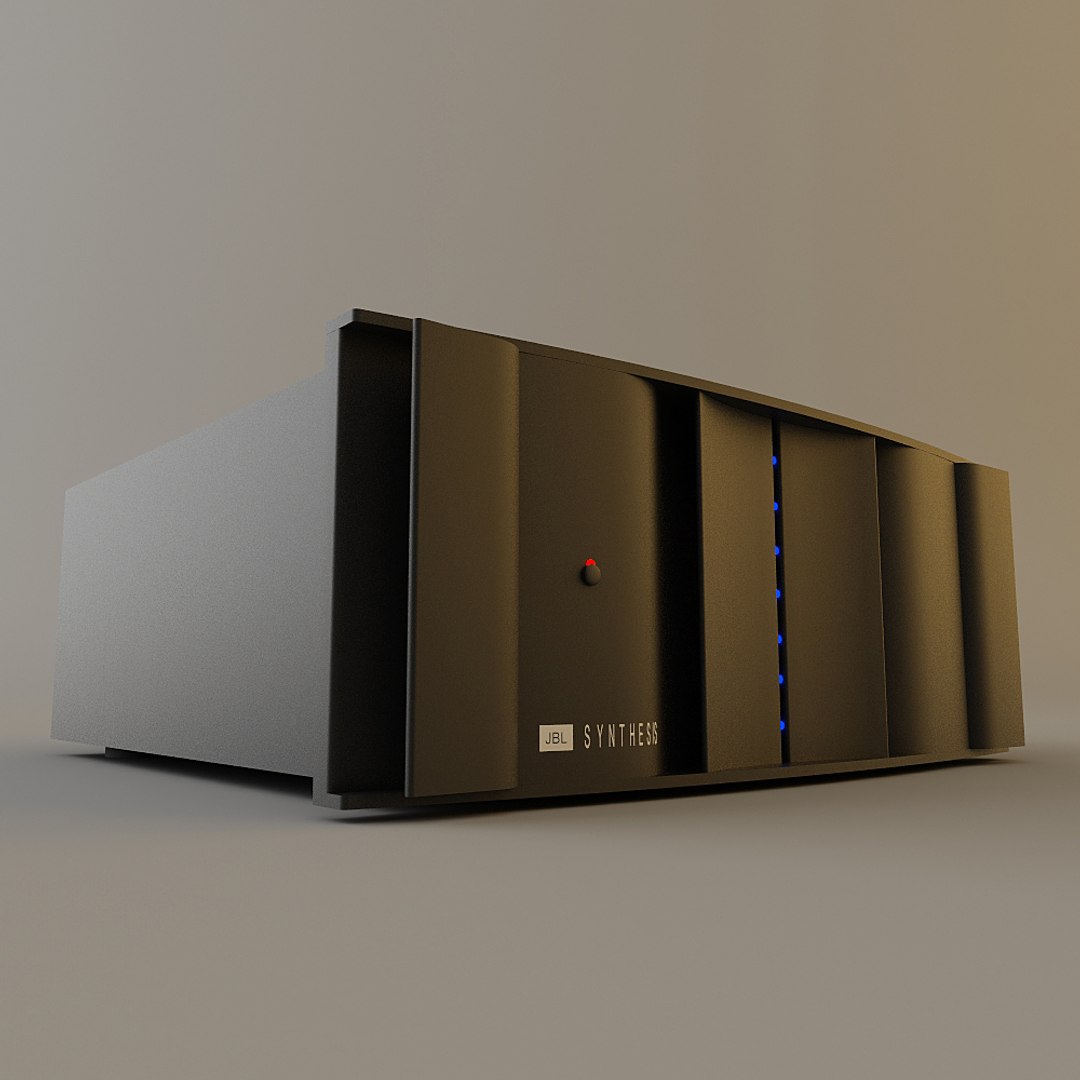 3d Model Of Jbl Synthesis Power Amplifier
