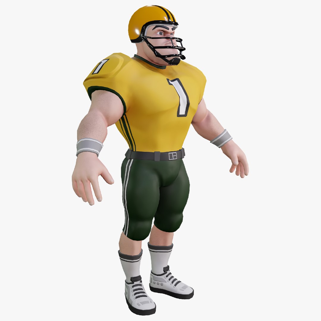 American Football Touchdown Character 02 3D - TurboSquid 1979680