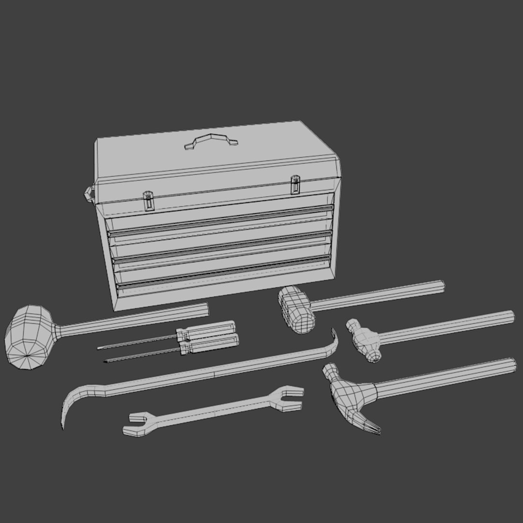 tool set 3d obj