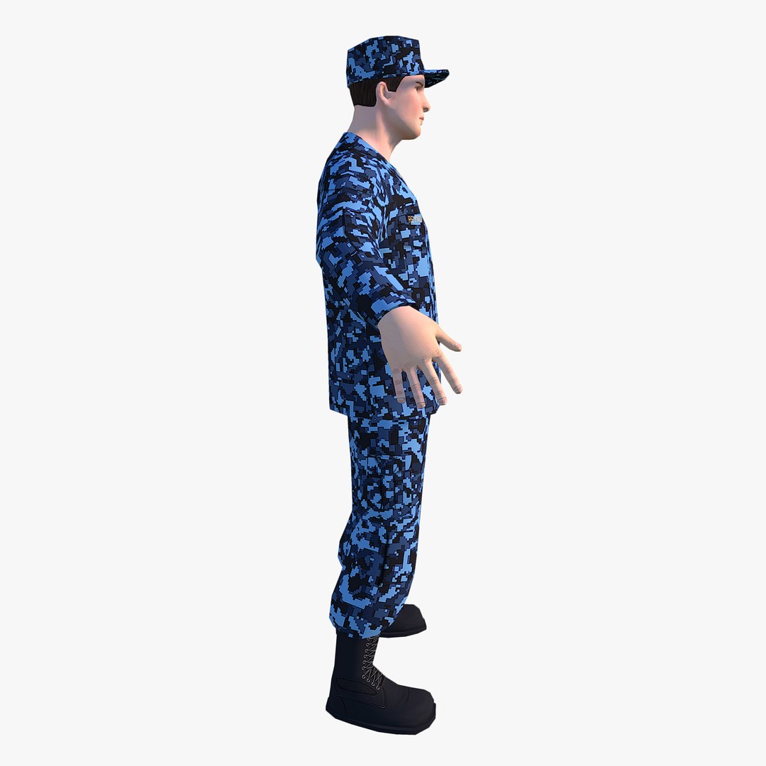 3d Characters Officer Enlisted Model