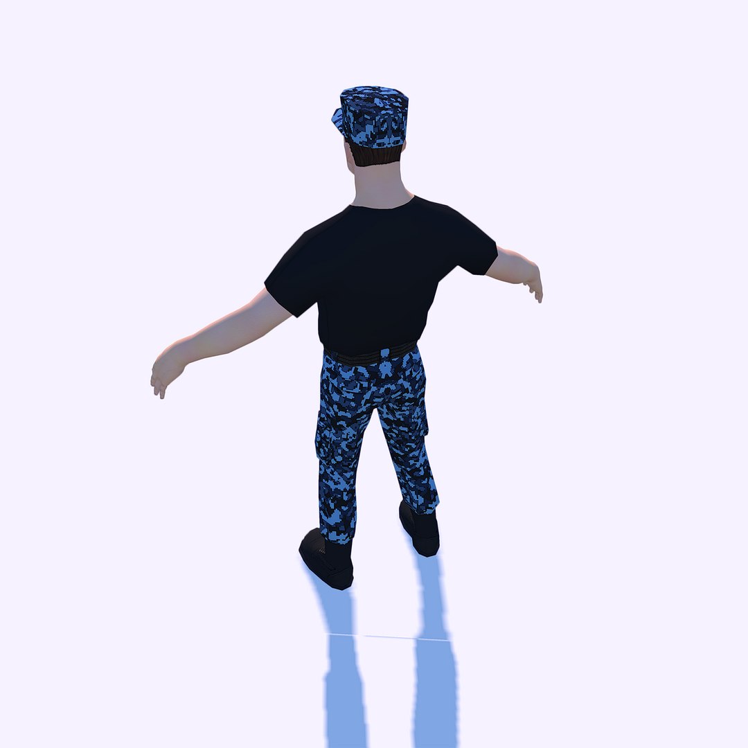 3d Characters Officer Enlisted Model